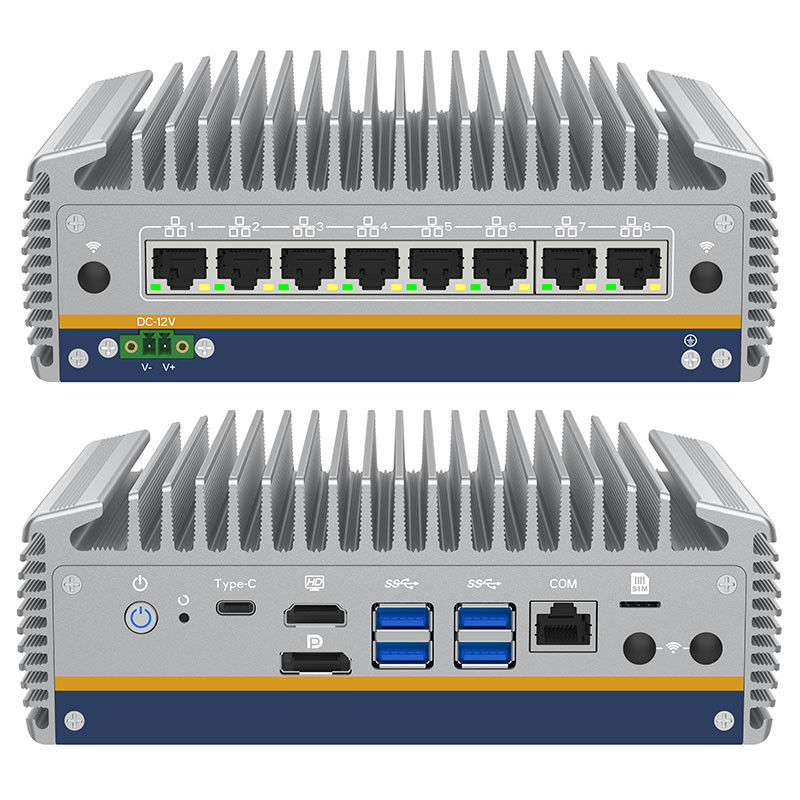 14th Gen Core Ultra i5/i7 Network Security Mini PC 8*Intel I226 LAN X86 ...