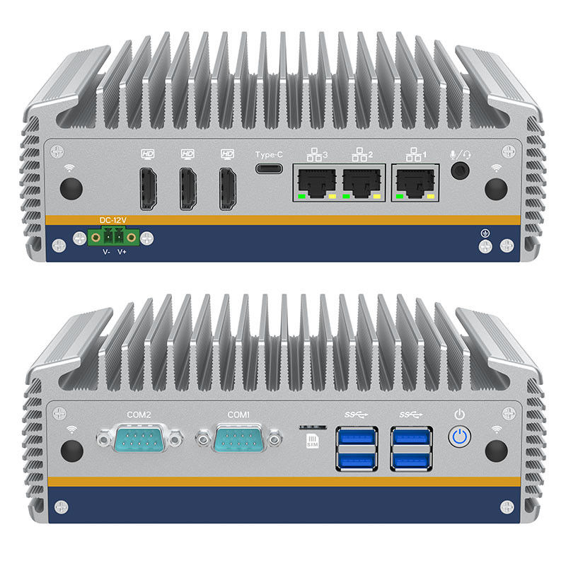 Industrial Embedded PC 12V DC Fanless Mini Box X86 Intel 14th Core ...