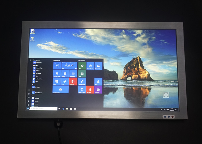Windows 10 System Industrial Touch Panel PC , Stainless AIO Capacitive ...