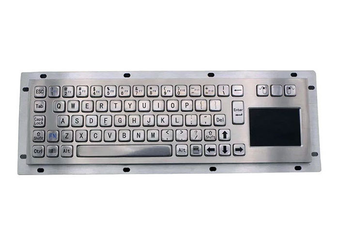 40counts/Mm Sus304 Industrial Metal Keyboard IP65 Brushed Stainless ...