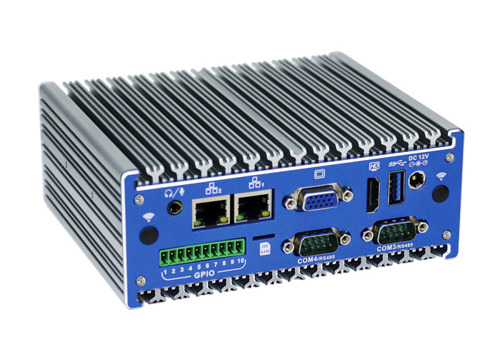 FCC HDD AMI EFI Desktop Mini Pc 128GB SSD 15W Dual Lan Industrial Computer