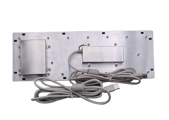 40counts/Mm IP65 SS304 Industrial Metal Keyboard With Trackball